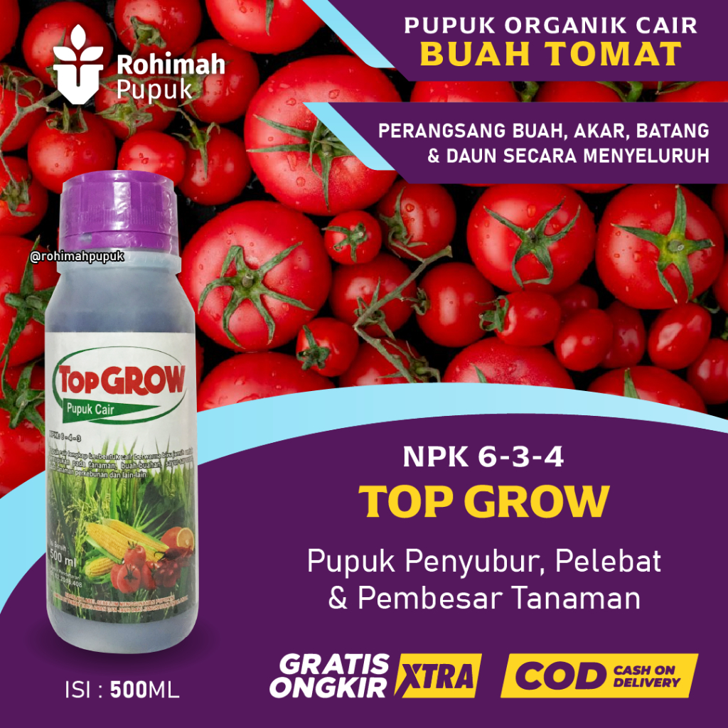 Jual Pupuk Sayuran Buah Tomat Cepat Berbuah - Memperbesar Buah Tomat Terbagus - Pupuk Booster ...