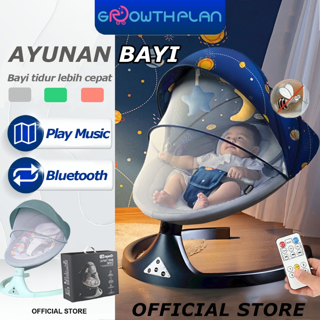 Jual [Exquisite packaging]Ayunan Bayi Otomatis elektrik Baby Swing ...