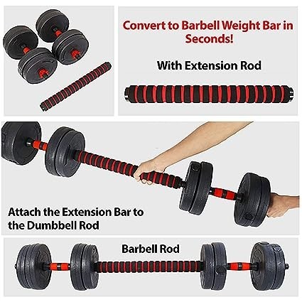 Jual Lifesports - New Alat Olahraga Angkat Beban Berat Fitness Gym Barbel Dumbbell Set PVC 40 kg ...