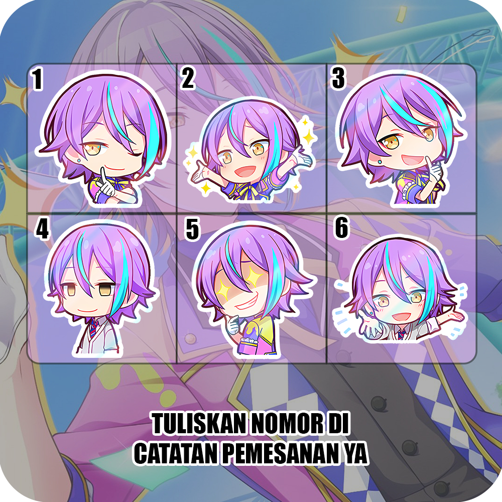 Jual Stiker Hologram Rui Kamishiro Project Sekai, Sticker Anime ...