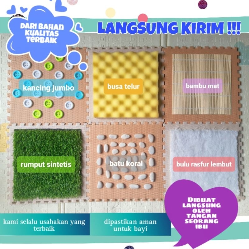 Jual Sensory Playmate / Sensory Baby Play Gym / Karpet Merangkak Bayi ...