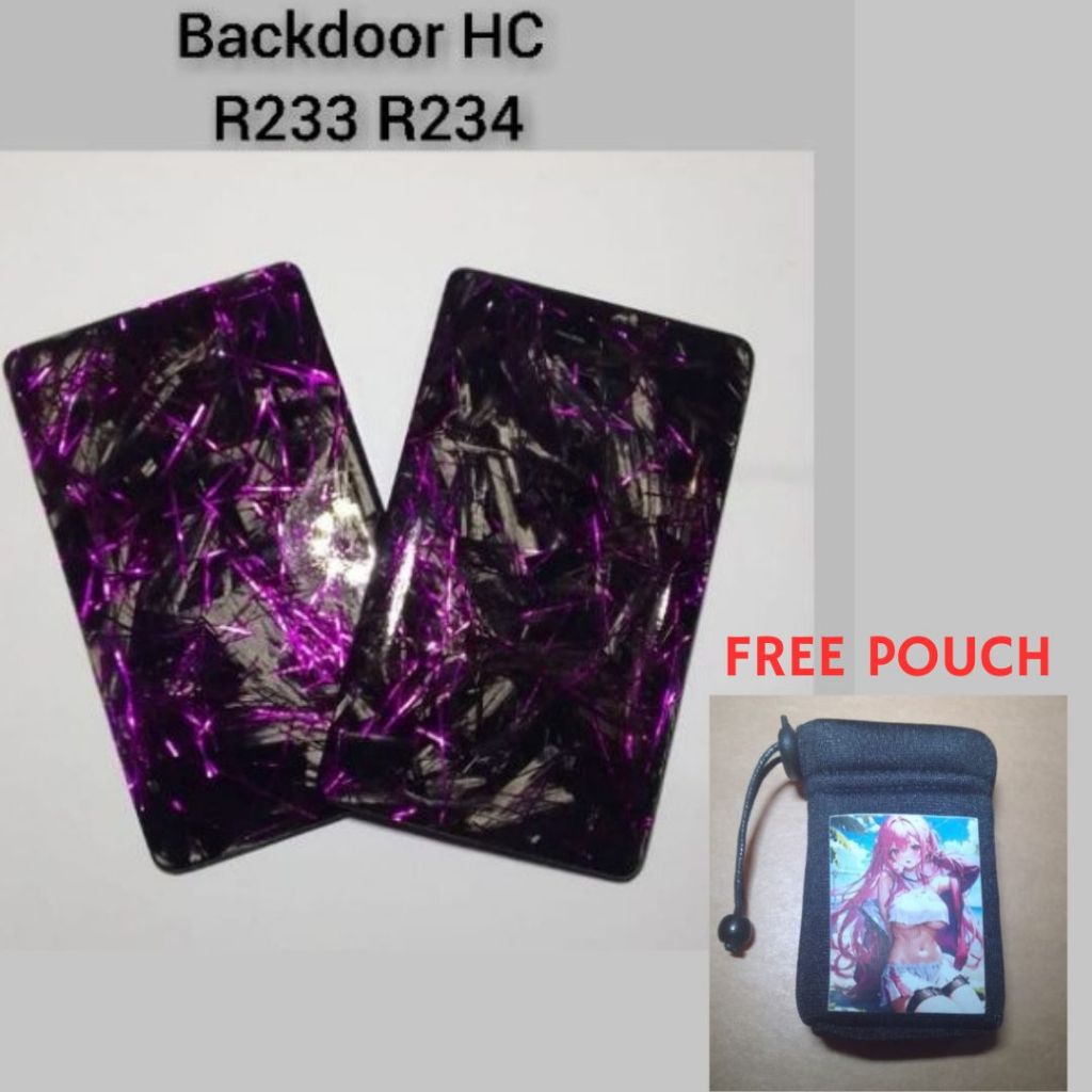 Jual BACKDOOR R233 R234 KARBON FORGET BONUS POUCH (HITAM-UNGU) | Shopee ...