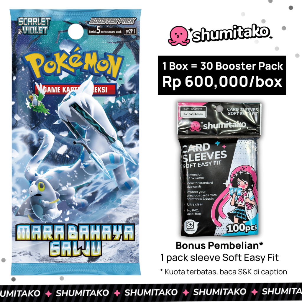 Jual Kartu Pokemon TCG Indonesia SV2P Marabahaya Salju Booster Box Original | Shopee Indonesia