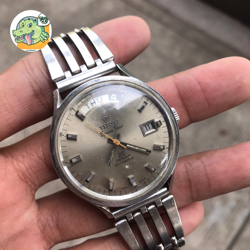Jual jam tangan vintage Titoni space Star president Automatictic Swiss ...