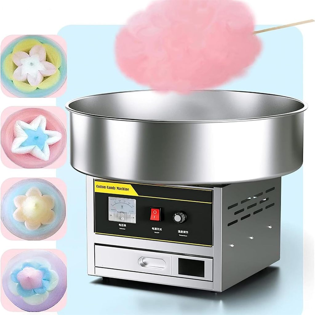 Jual Mesin Arum Manis Permen Kapas Cotton Candy Maker 1000W 220V Silver ...