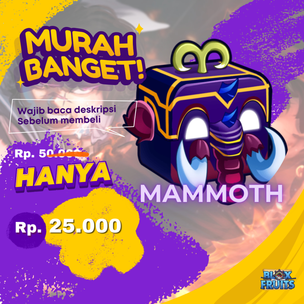 Jual Mammoth Blox Fruit | Mammoth Fruit Blox Fruit Roblox | Buah ...