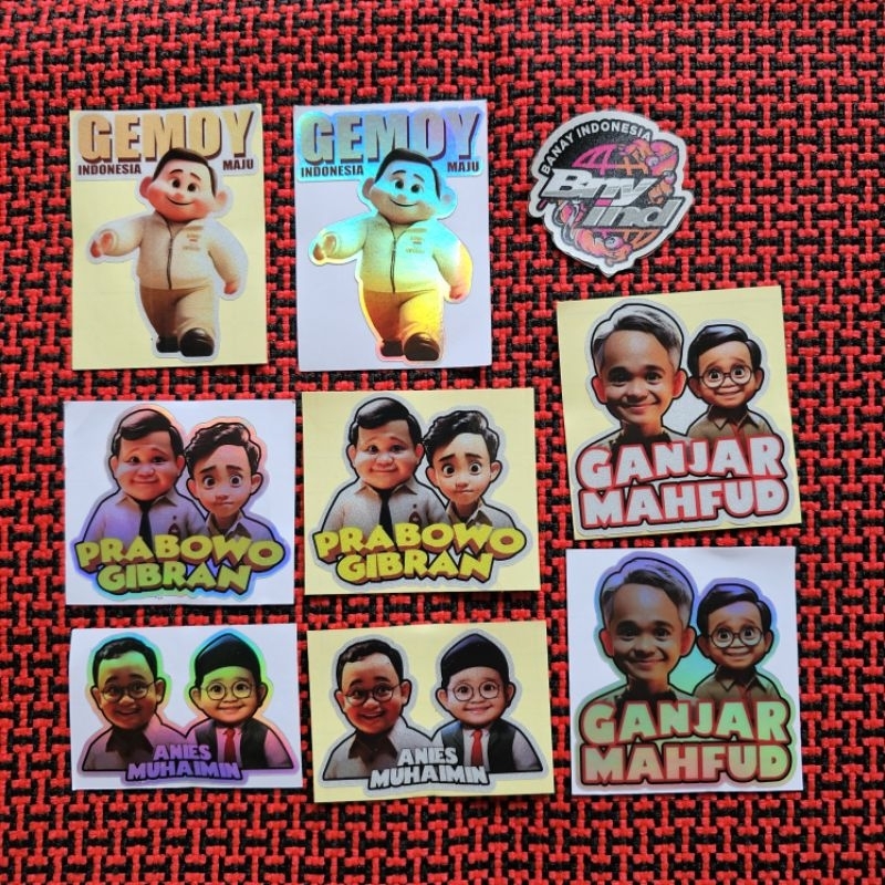 Jual Sticker Capres Stiker Prabowo Ganjar Amin Gemoy | Shopee Indonesia