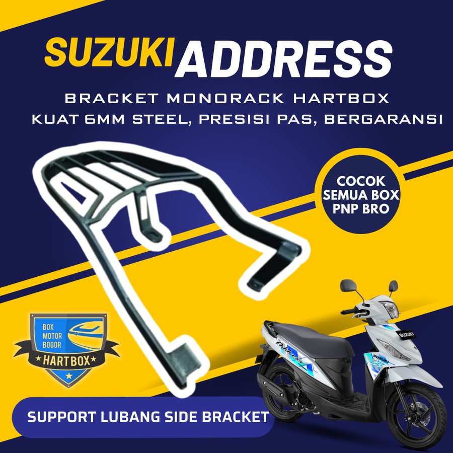 Jual Breket Suzuki Address ID BRACKET BOX MOTOR GIVI ORIGINAL KUAT RACK ...