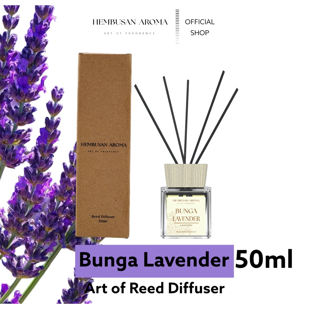 Jual Hembusan Aroma Reed Diffuser Bunga Lavender Pengharum Ruangan ...