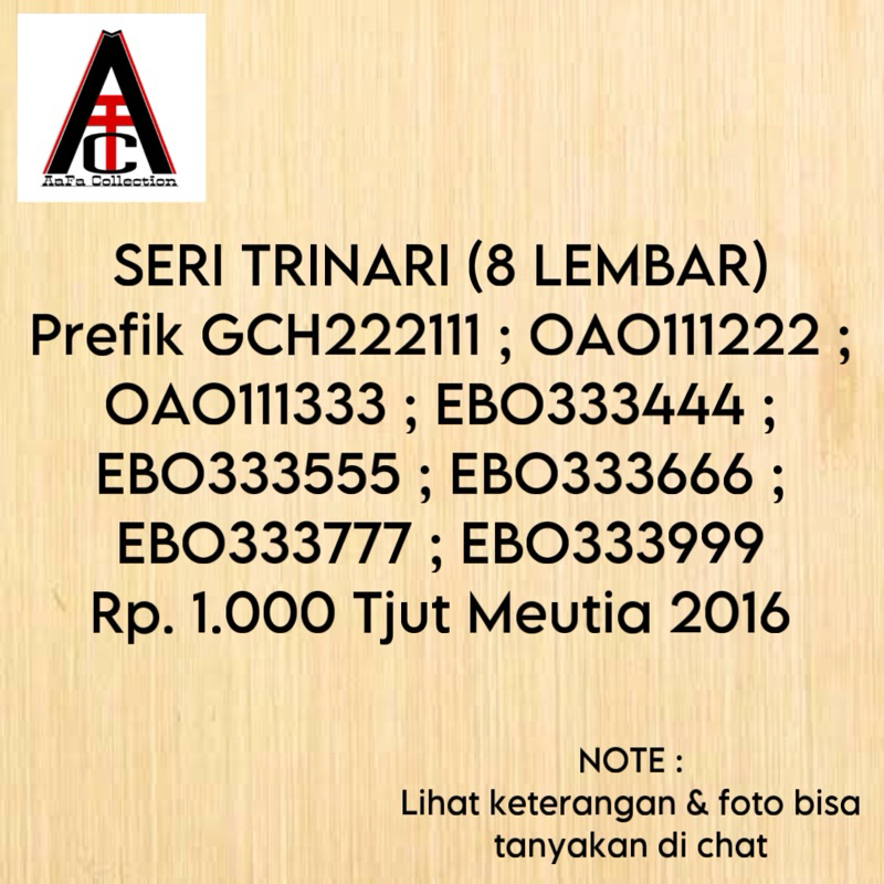 Jual SERI TRINARI (8 LEMBAR) | Shopee Indonesia