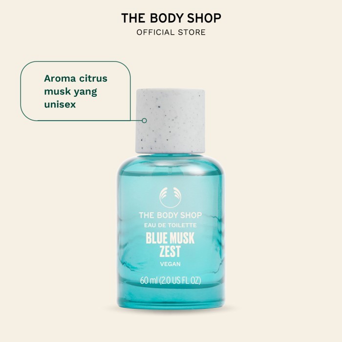 Jual The Body Shop Blue Musk Zest Eau De Toilette Parfum EDT 60Ml ...