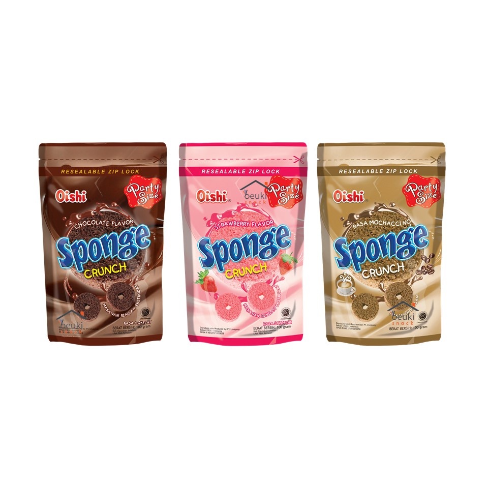 Jual Oishi Sponge Crunch Party Size 100gr | Shopee Indonesia