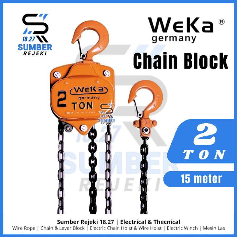 Jual Chain Block / Takel 2 Ton × 15 Meter WEKA GERMANY (Model Vital ...