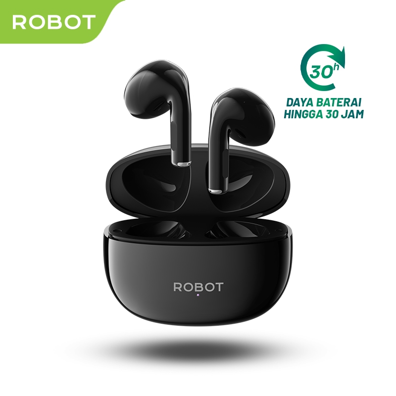 Jual ROBOT TWS Flybuds T10S Semi In Ear Wireless Earbuds Bluetooth 5.3 ...