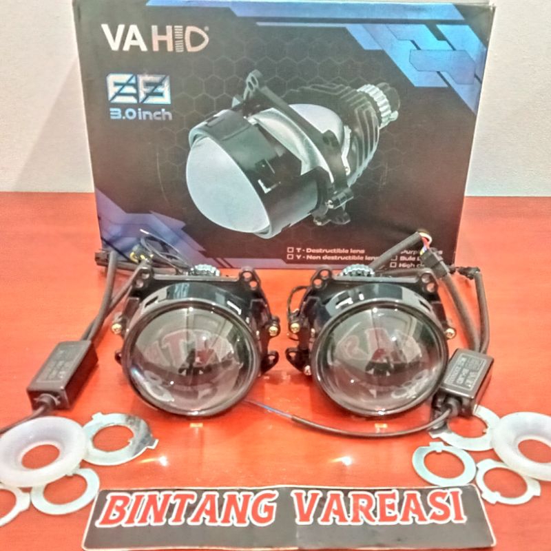 Jual VAHID E8 LAMPU LED HEADLAMP PROJECTOR 3 INCH | PRUPLE LENS HI LO ...