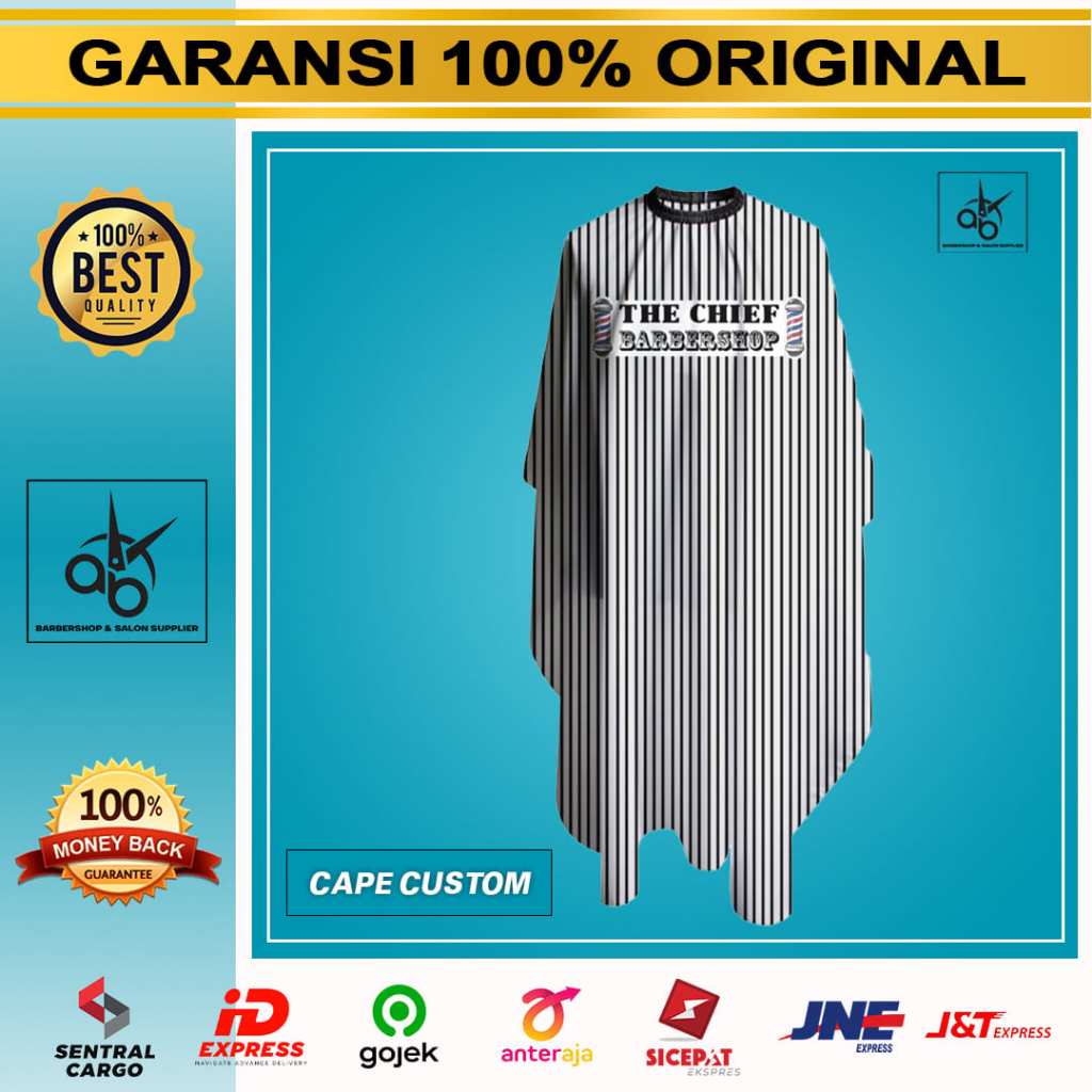 Jual Cape Custom Kain Penutup Potong Rambut Bisa Request Gambar Atau ...