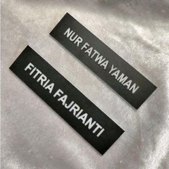 Jual Papan Nama / Nametag Doff Grafir (untuk persit) | Shopee Indonesia