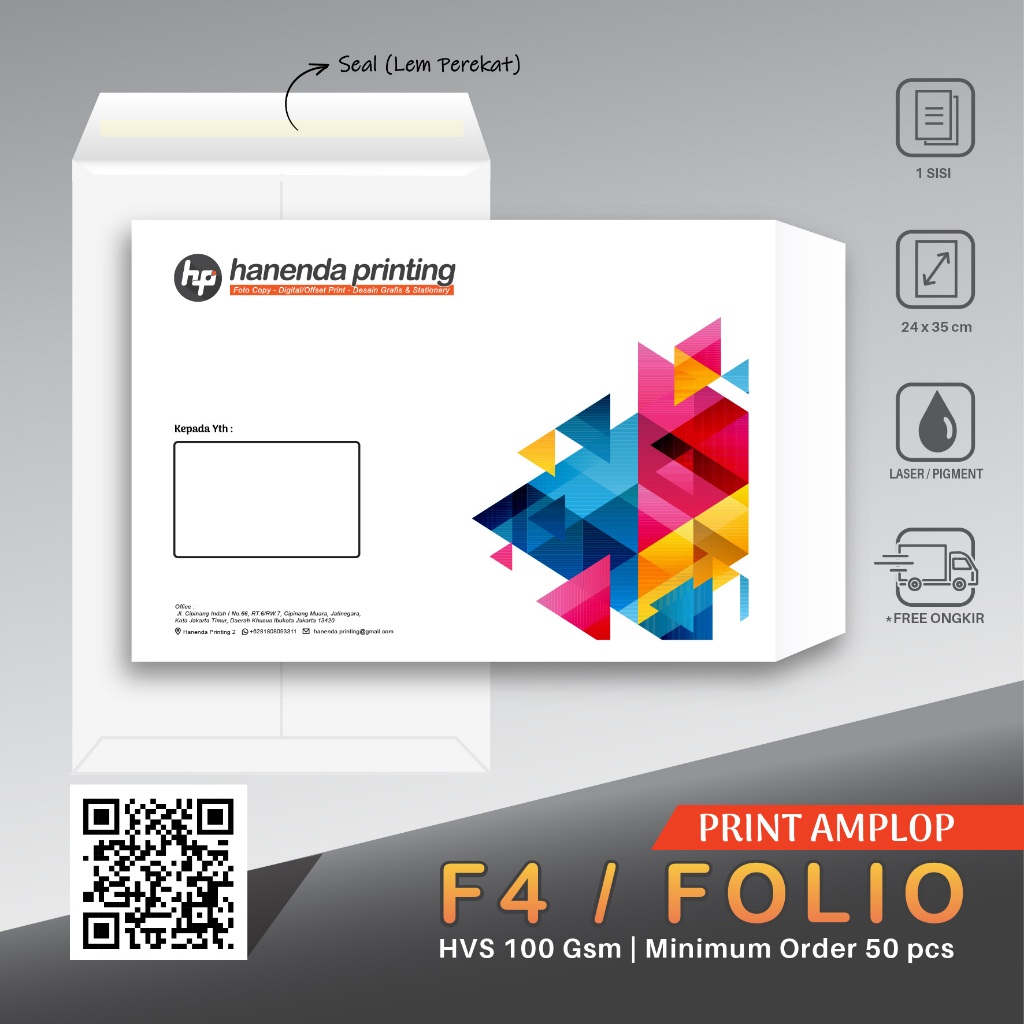 Jual PRINT AMPLOP F4/FOLIO MURAH BERKUALITAS | Shopee Indonesia