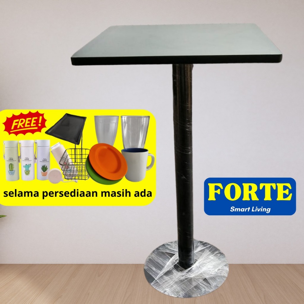 Jual MEJA BAR / MEJA CAFE KOTAK UKURAN 60 x 60 x 100 cm | Shopee Indonesia