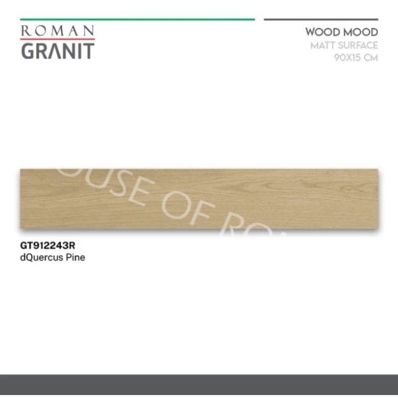 Jual Roman Granit wood mood GT912243R - dQuercus Pine 90x15 / lantai ...