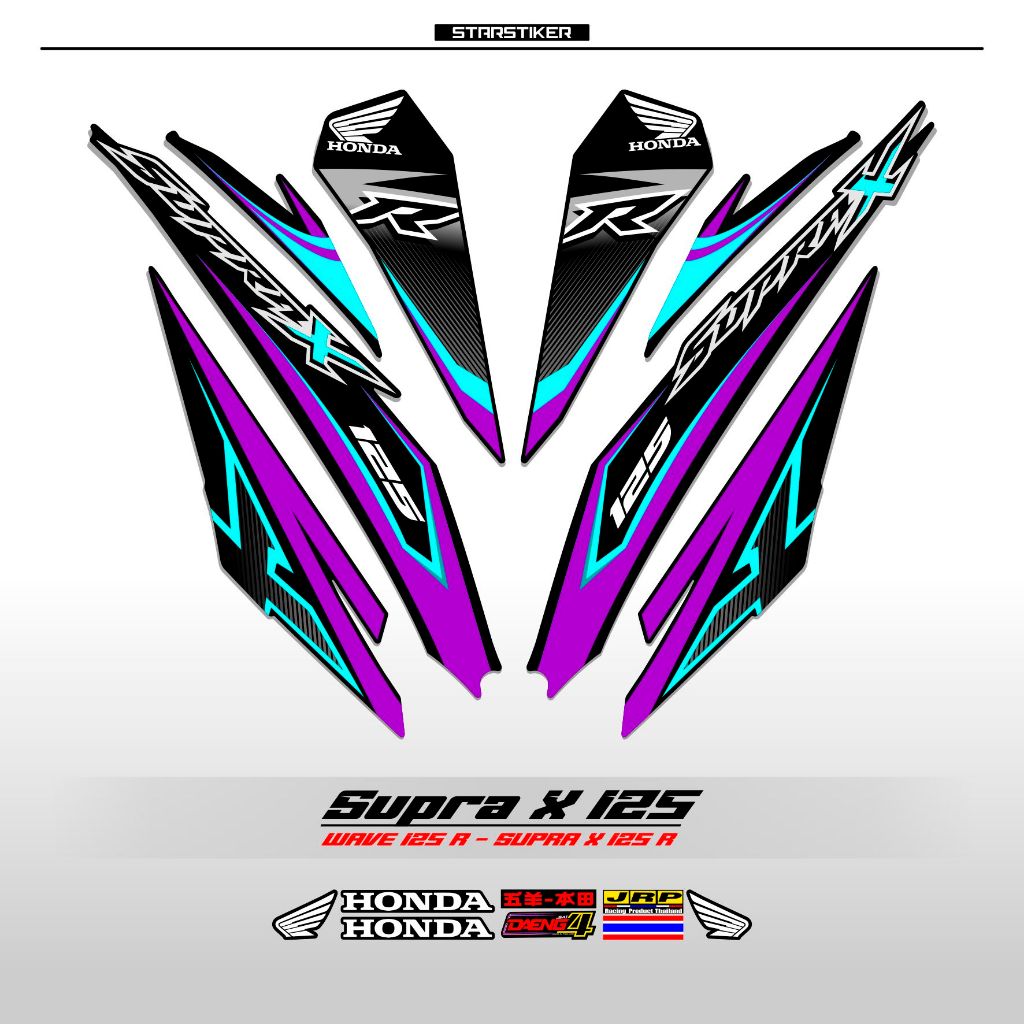 Jual STRIPING SUPRA X 125 R NEW 60 / STIKER SUPRA X 125 FI / STICKER ...