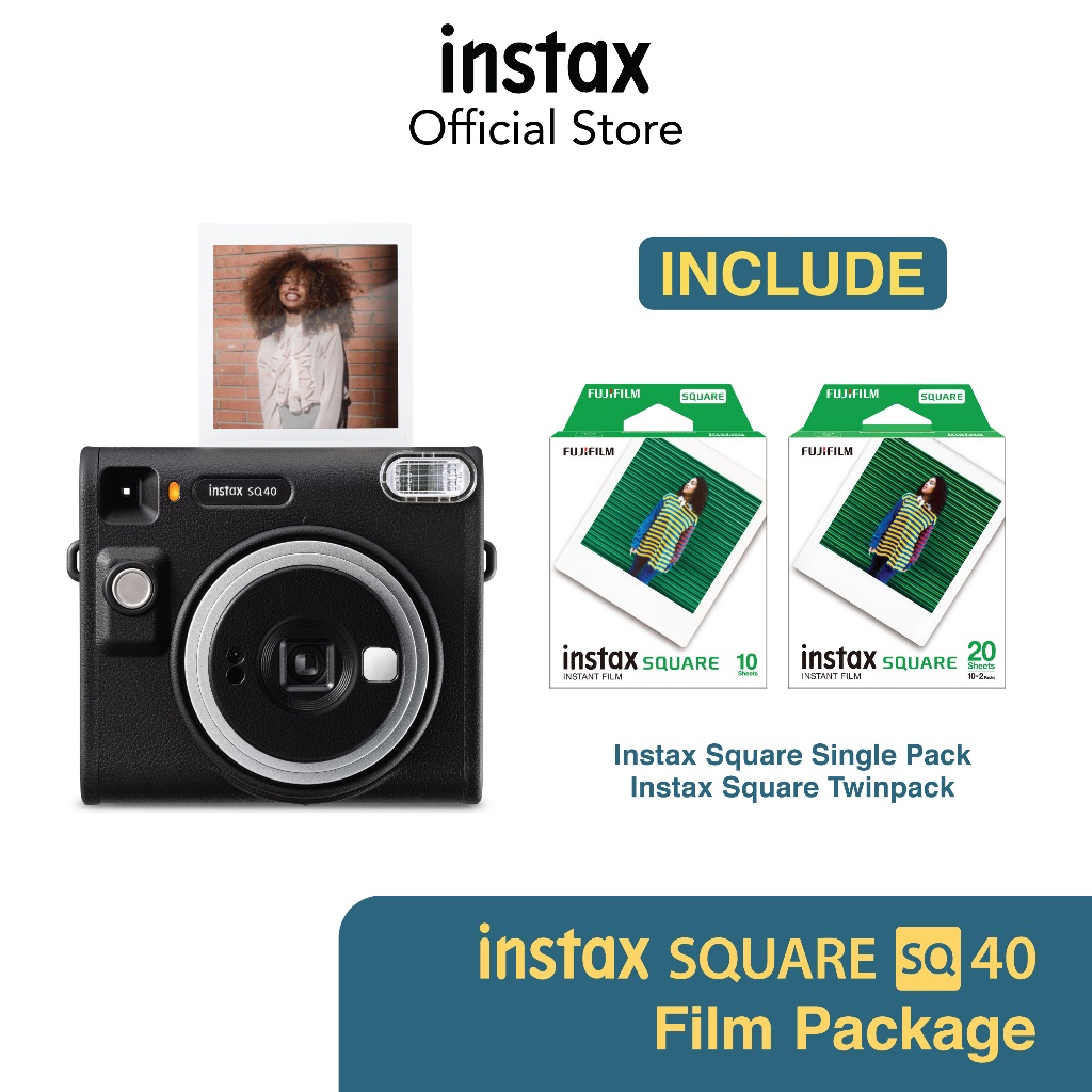Jual Fujifilm Instax Square SQ40 Film Package Instant Camera | Shopee ...