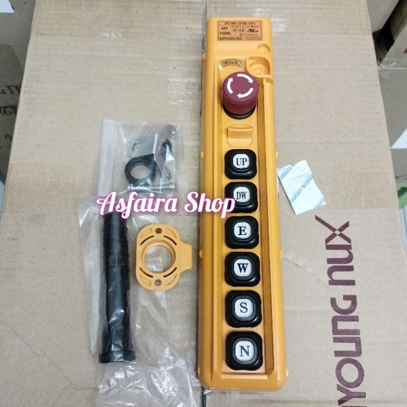 Jual Hoist switch Hanyoung Hy 1026SBBB / Pendan Hoist Push Button ...