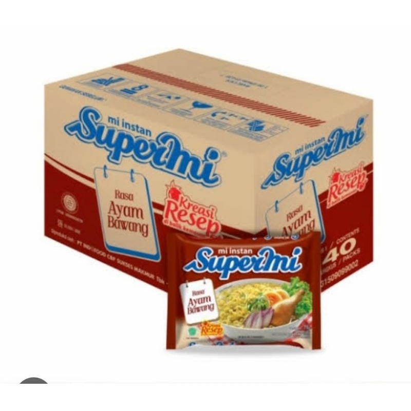 Jual MIE INSTANT SUPERMIE AYAM BAWANG (1 KARTON) | Shopee Indonesia