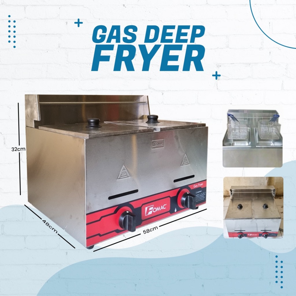 Jual Deep Fryer Fomac Gas Deep Fryer 2 tungku ( FRY - G72 ) | Shopee ...