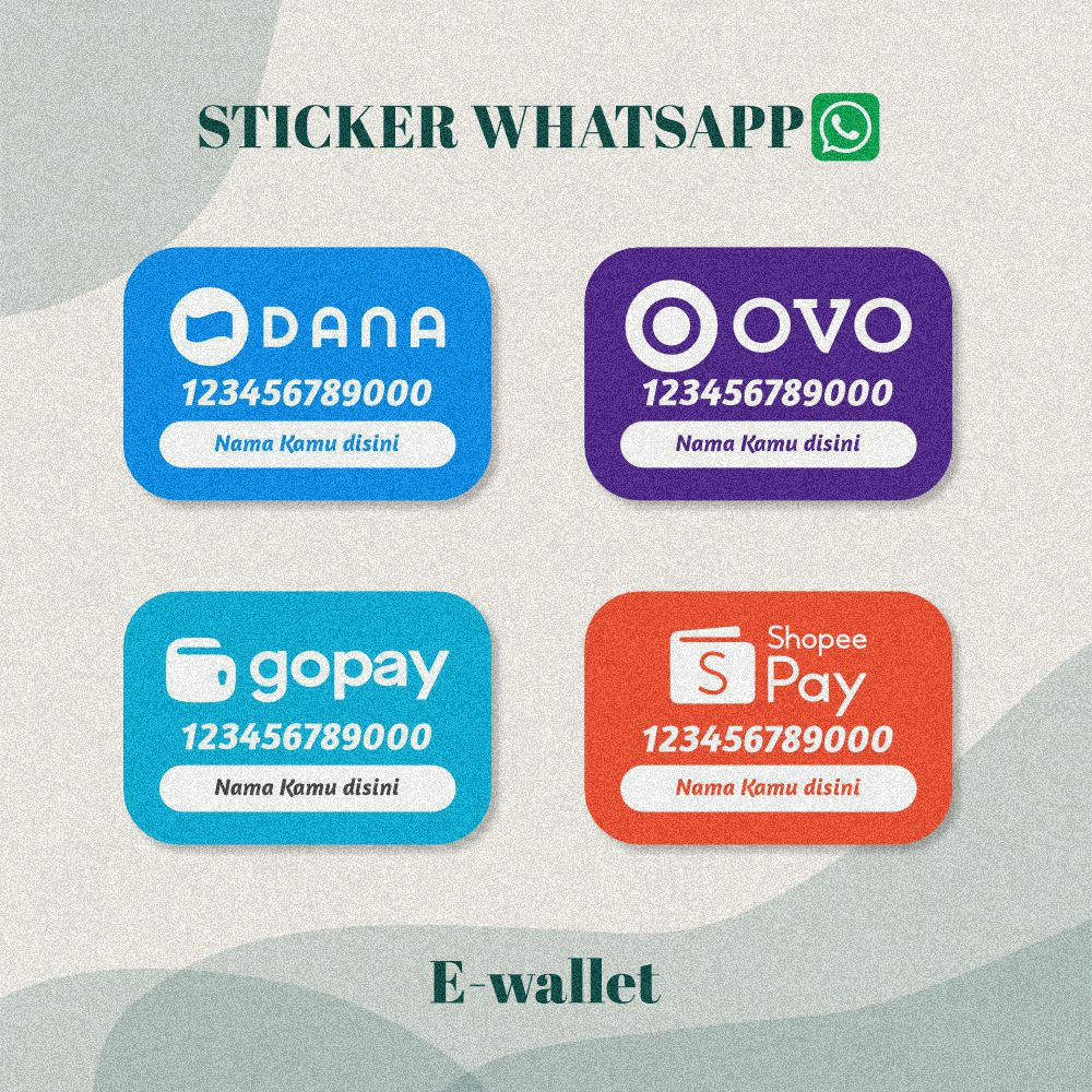 Jual Jasa Sticker Whatsapp | Sticker E-Wallet Custom | Shopee Indonesia