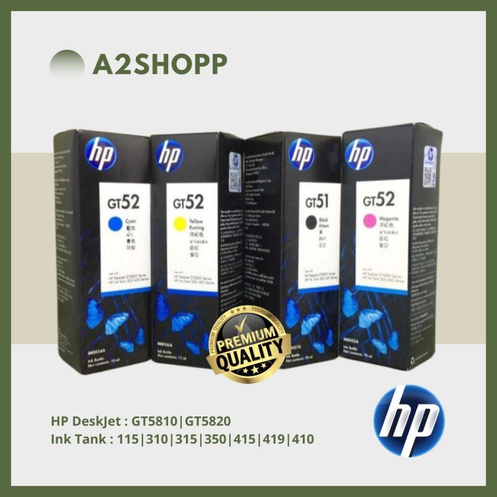 Jual Tinta HP GT51 GT52 Tipe Printer GT5810 GT5820 | Shopee Indonesia