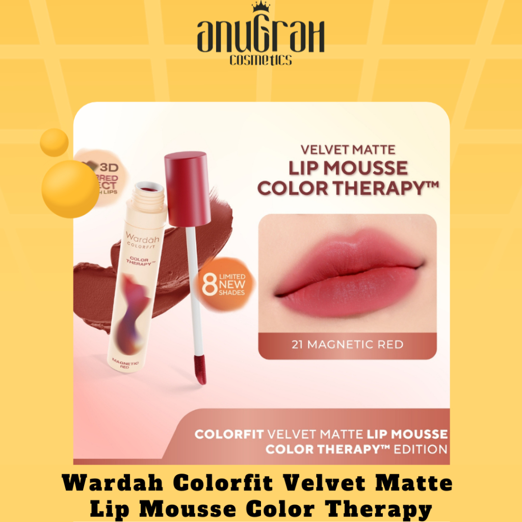 Jual Wardah Colorfit Velvet Matte Lip Mousse Color Therapy | Shopee ...