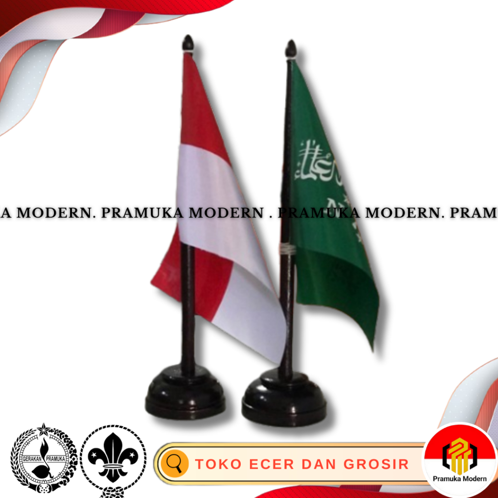Jual Bendera meja merah putih / bendera meja nahdlatul ulama / bendera ...