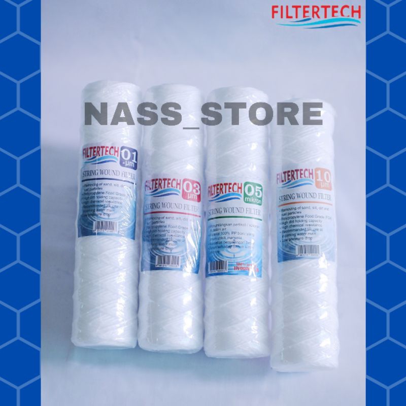 Jual String Wound Cartridge Filter/Cartridge Filter Benang / 10 Inch ...