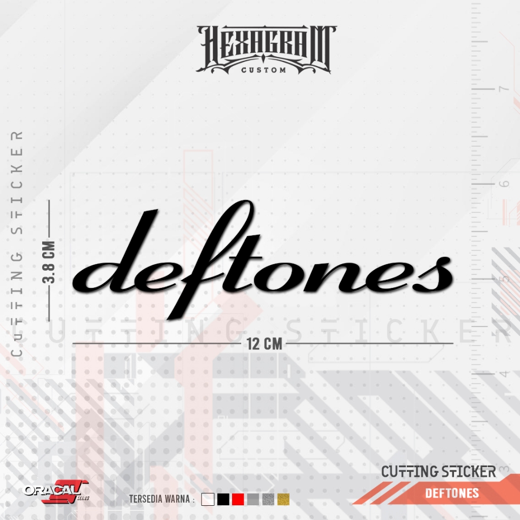 Jual Cutting Sticker deftones Band Logo | Stiker Cutting Tulisan Band ...