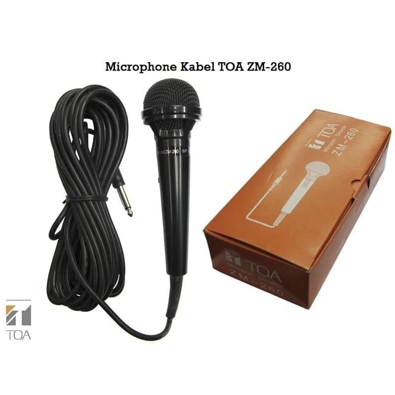 Jual MIC KABEL TOA ZM-260 ZM260 DYNAMIC MICROPHONE TOA ORIGINAL ...