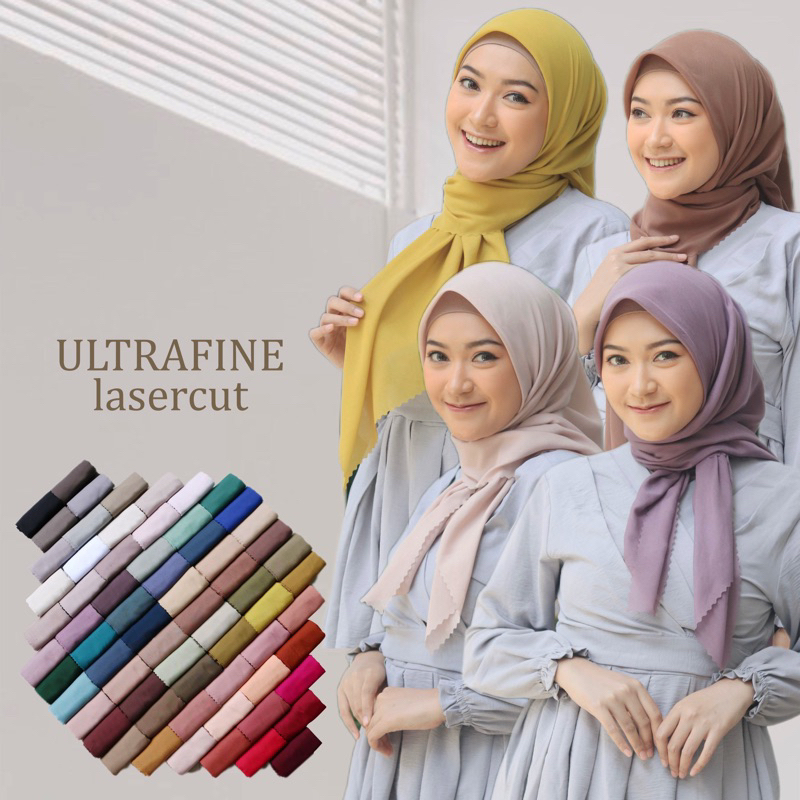 Jual Ultrafine Voal Lasercut dan Jahit Tepi (II) Ipopscarf | Hijab Segi ...