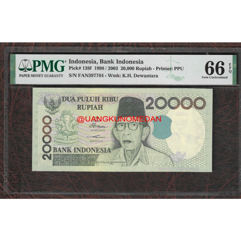 Jual UANG KUNO 20 RIBU KI HAJAR DEWANTARA PMG | Shopee Indonesia