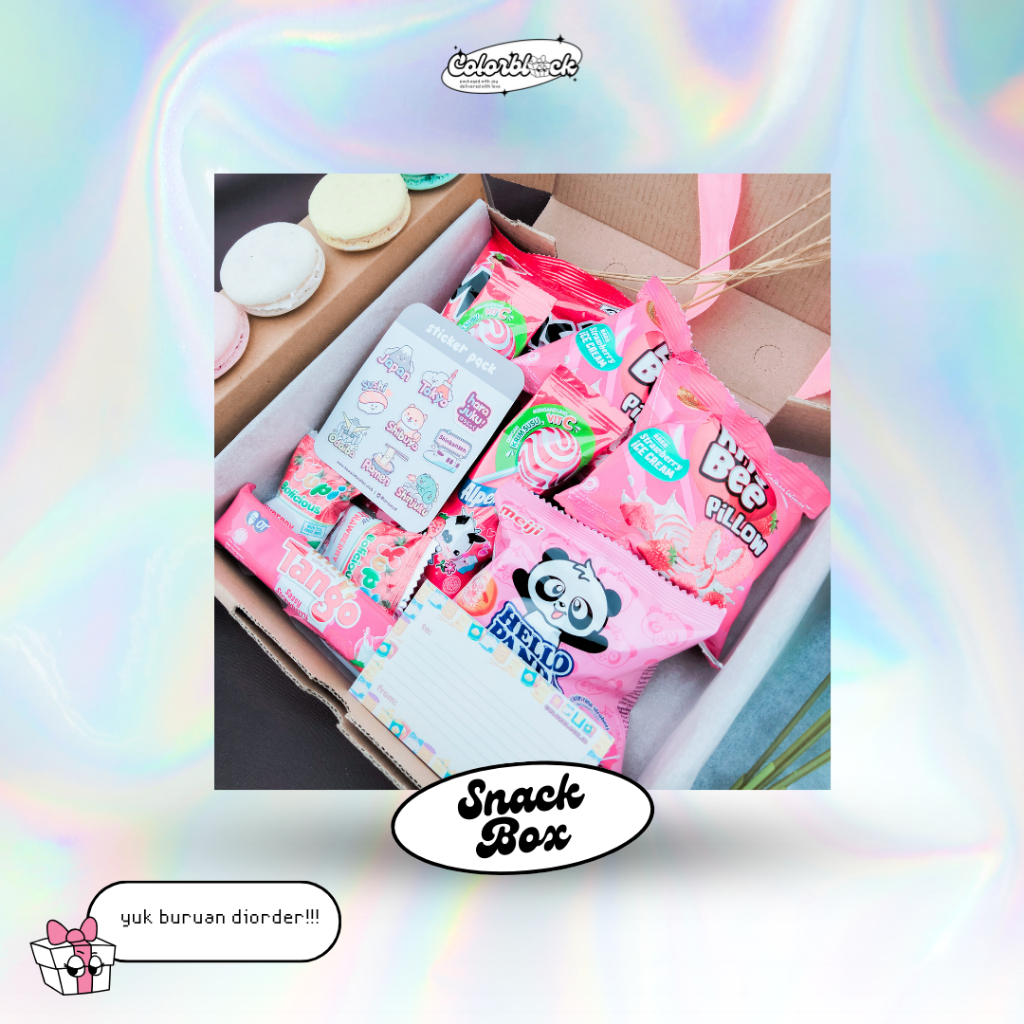 Jual Pink Snack Box/Gift Box Snack/Kado Wisuda/Kado Ulang Tahun ...