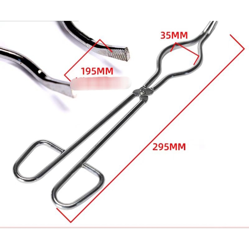 Jual Crucible tang 30 cm 45 cm krus tang crucible tongs alat penjepit ...