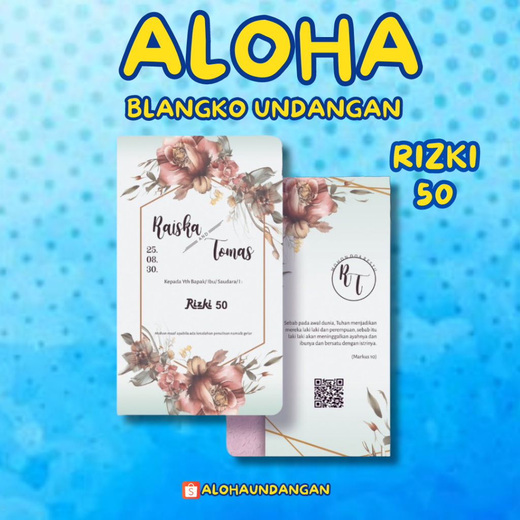 Jual BLANGKO UNDANGAN ATAU KERTAS UNDANGAN MURAH RIZKI 50 | BLANGKO ...