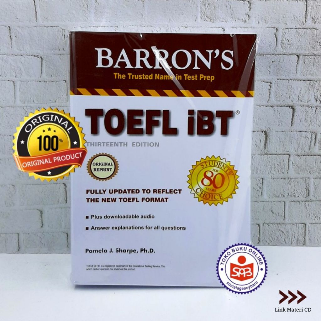 Jual Barrons TOEFL iBT 13th Edition | Shopee Indonesia