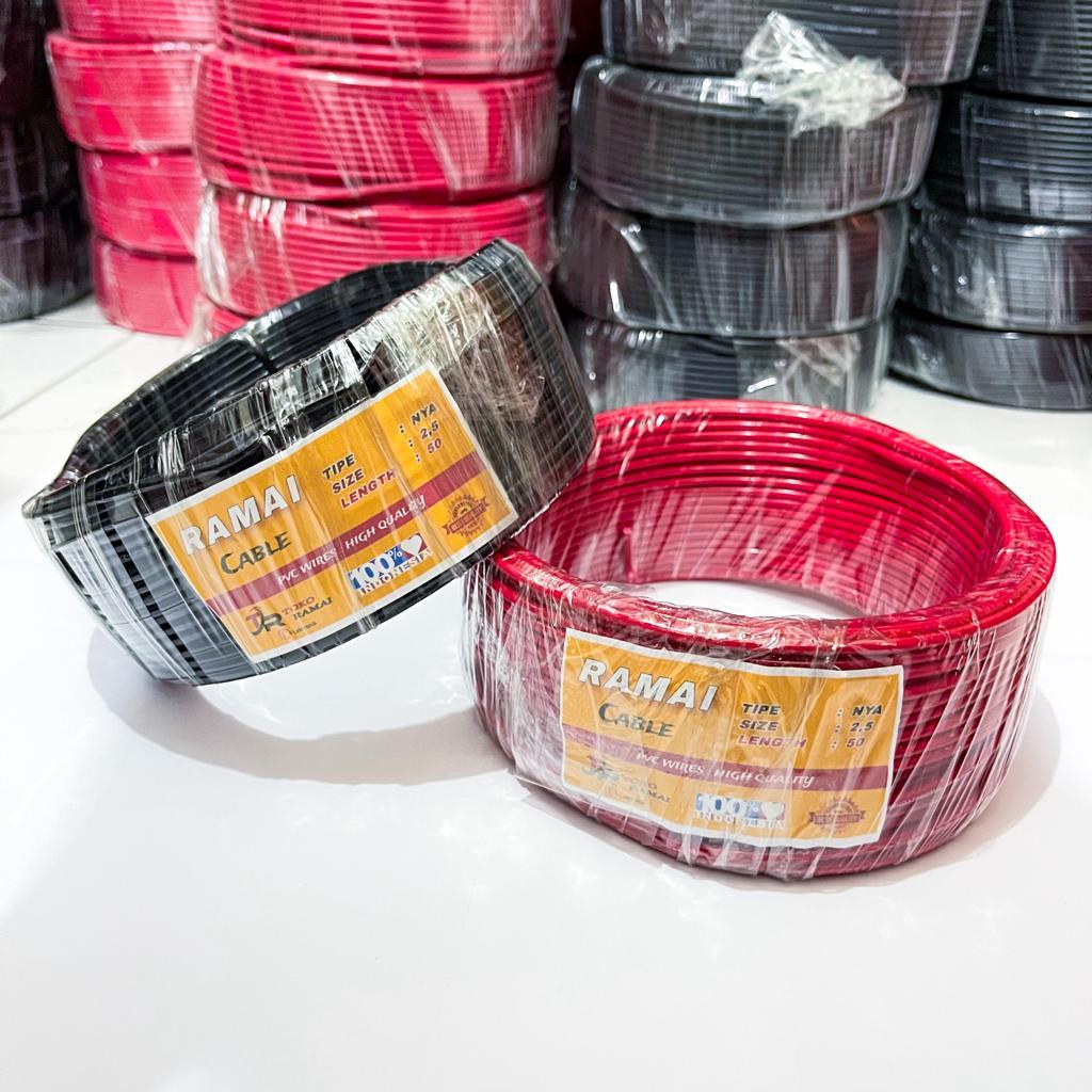 Jual KABEL NYA KABEL ENGKEL 2.5 50YARD TEMBAGA ALUMINIUM MERK RAMAI ...