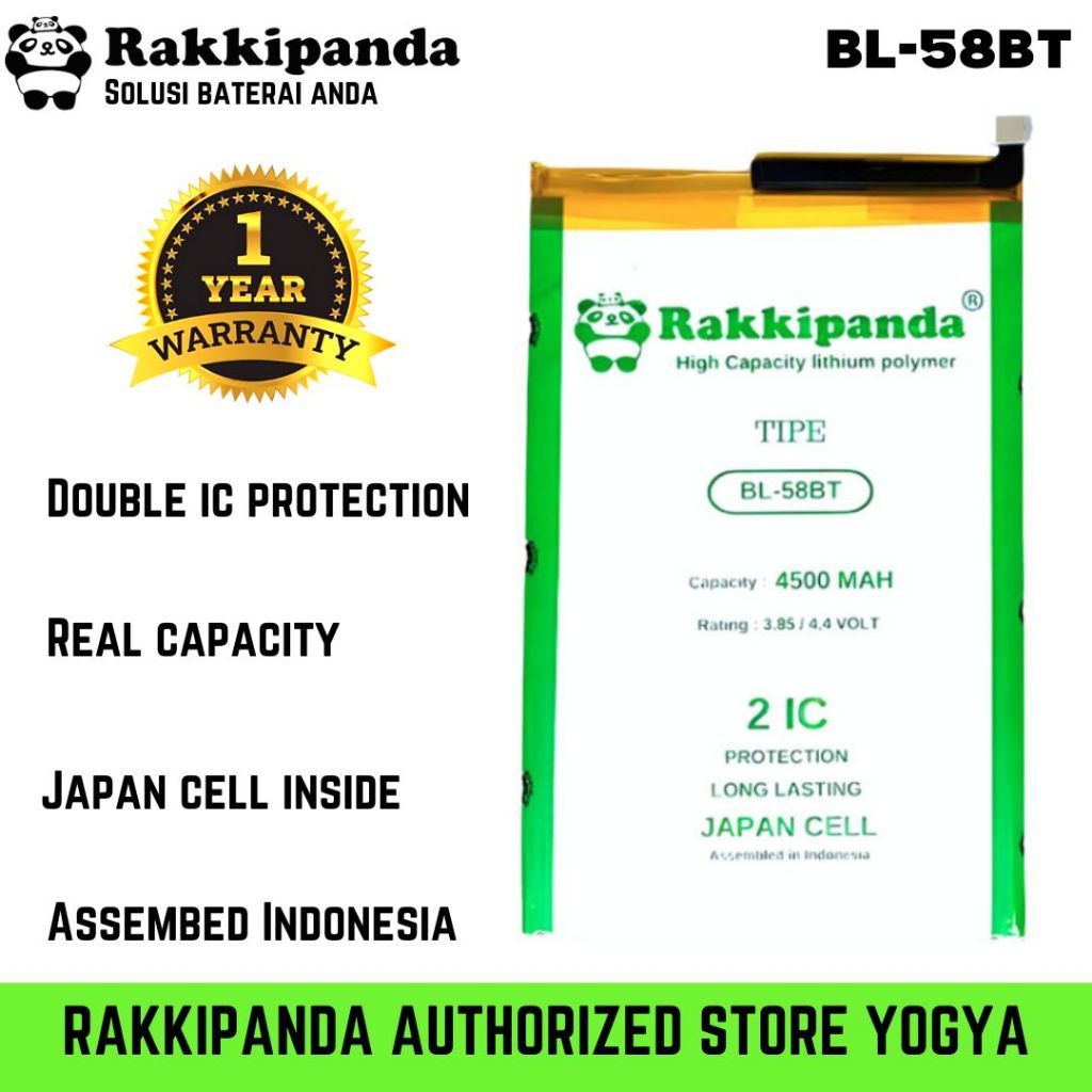 Jual Baterai RakkiPanda Battery BL-58BT Tecno Pouvoir 4 LC7 / Pouvoir 4 ...