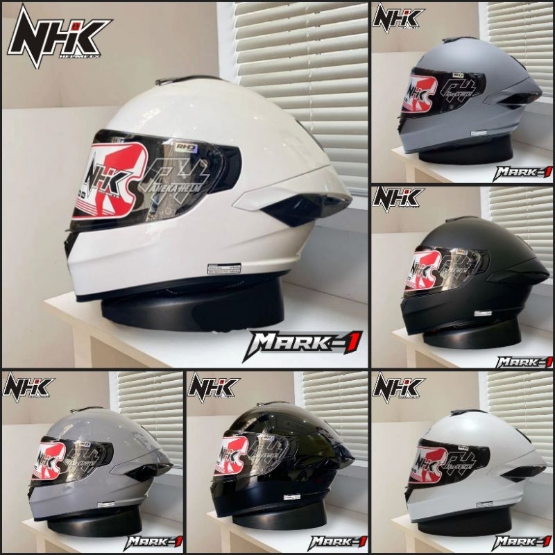 Jual HELM NHK MARK 1 ELITE SOLID ALL WARNA | Shopee Indonesia