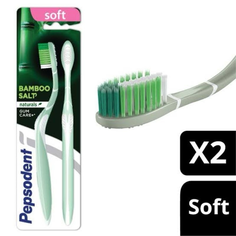 Jual Sikat gigi Pepsodent bambo salt isi 2 pcs | Shopee Indonesia