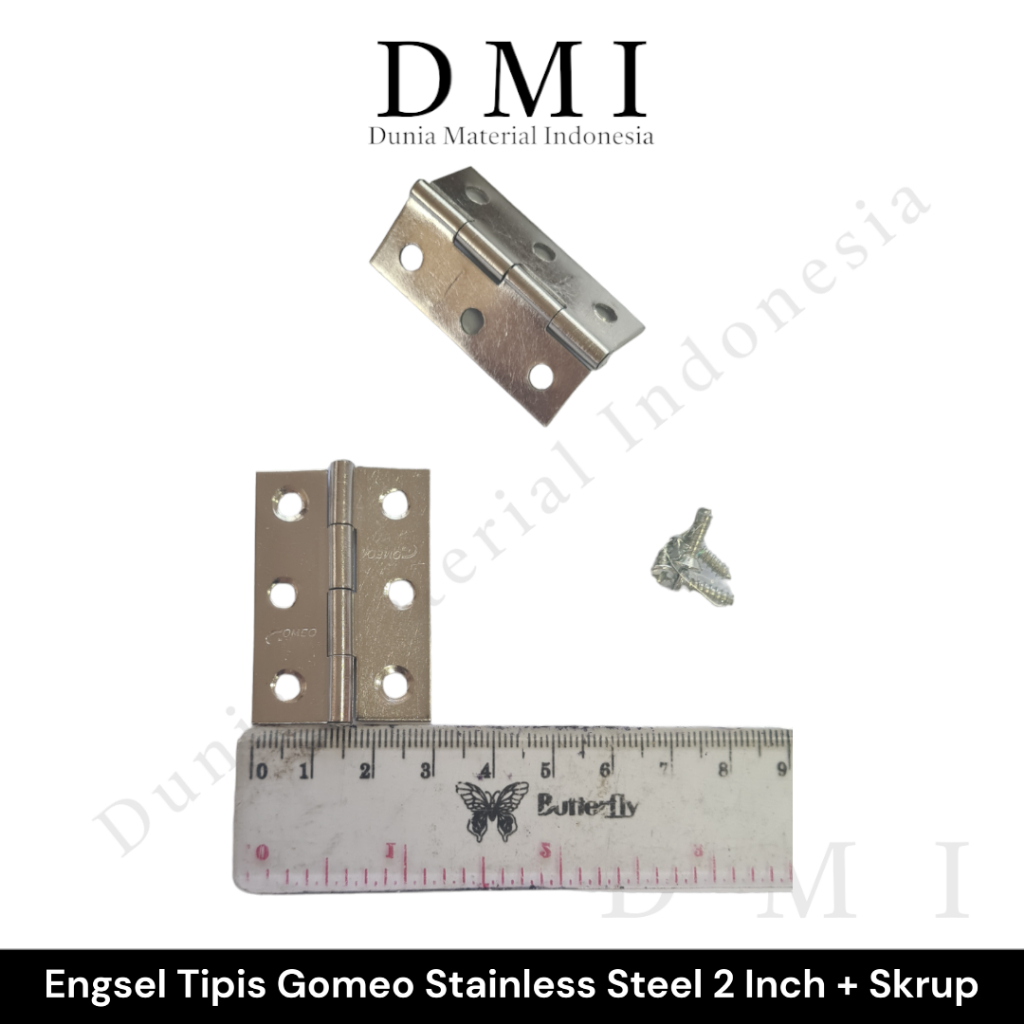 Jual Engsel Tipis GOMEO 2 Inch SN | Engsel Kupu-Kupu 2" | Lemari ...