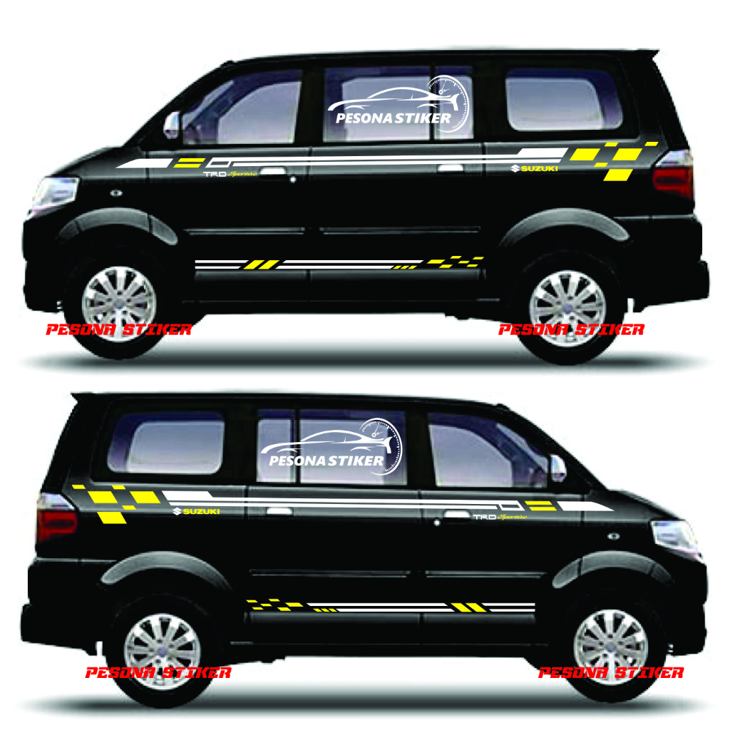 Jual Sticker Stiker Striping List Apv sport Stiker Cutting Body Mobil ...