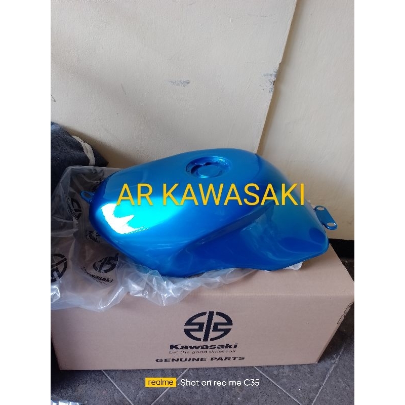 Jual tangki Kawasaki ninja Rr old zx150 biru original Kawasaki | Shopee ...