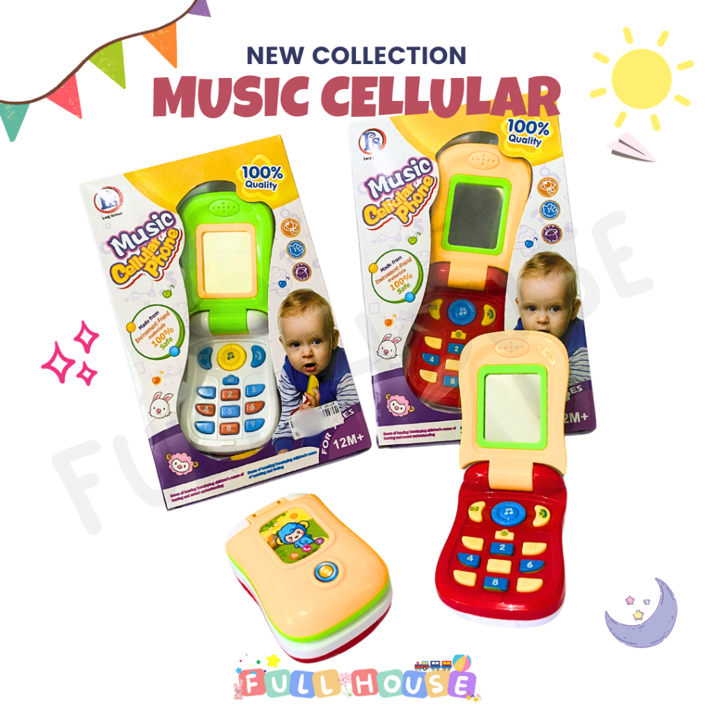 Jual HP Mainan Music Cellular Phone Bayi | Shopee Indonesia